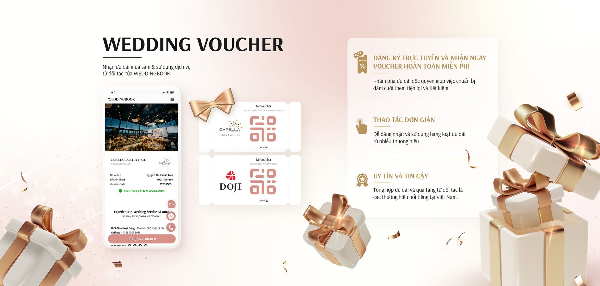 WEDDINGBOOK E-GIFT - Chỉ cần đăng ký, nhận quà miễn phí!